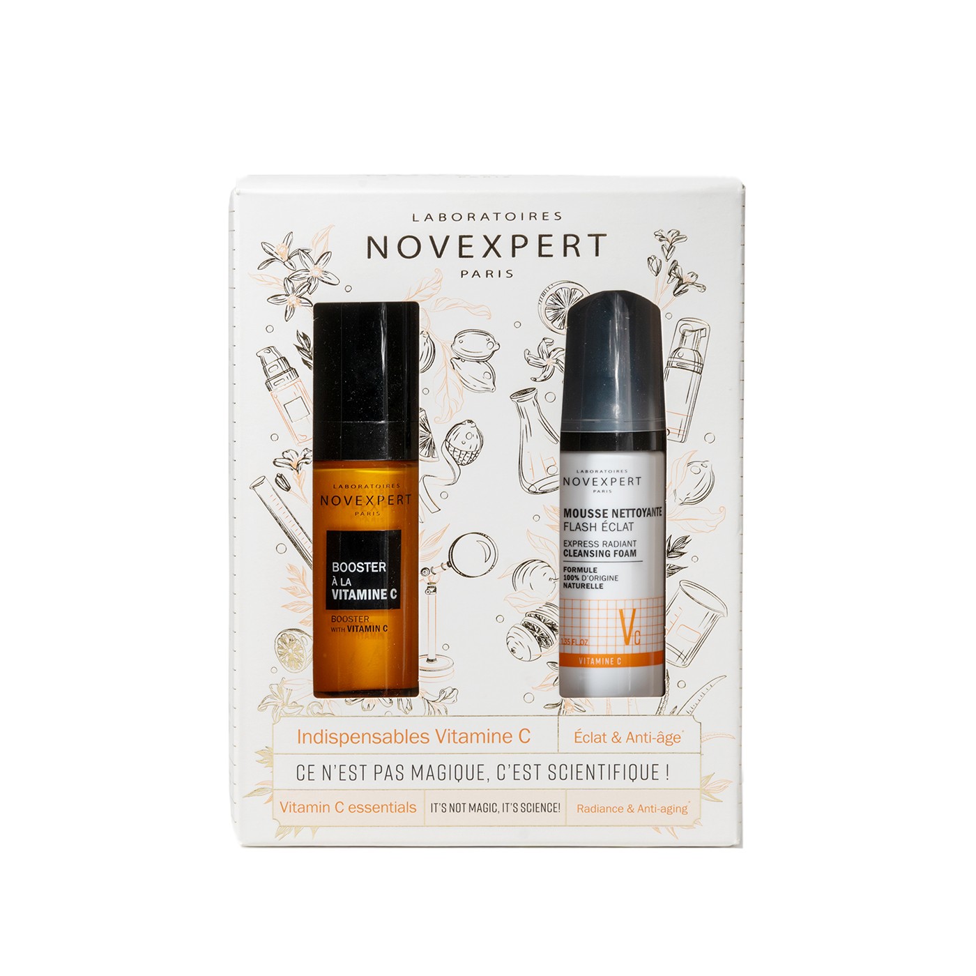 Pack Vitamina C de Novexpert (Booster + Espuma limpiadora de regalo) | Distribuidor Cosmética ...
